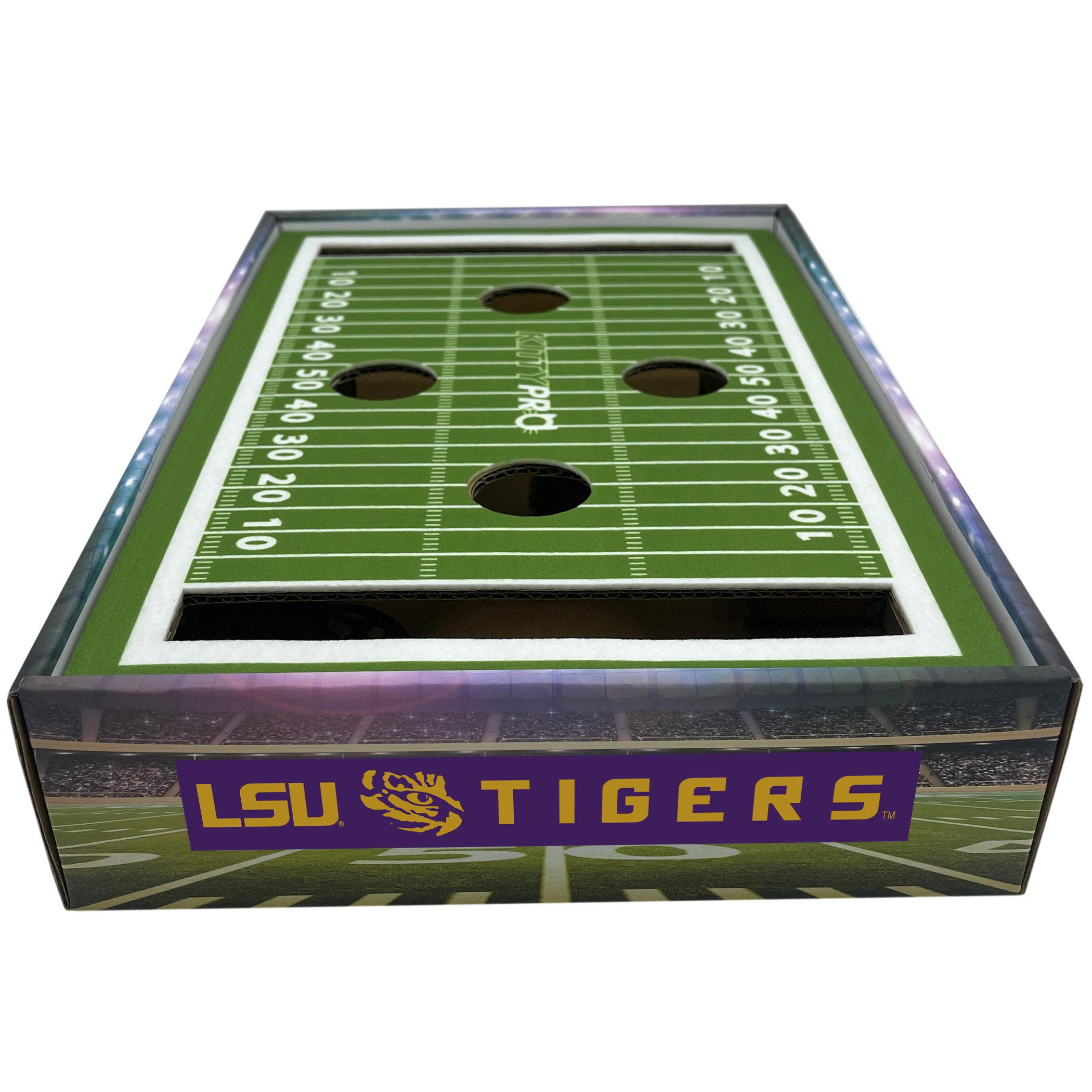LSU Tigers Football Stadium Cat Scratcher Toy – 3 Red Rovers