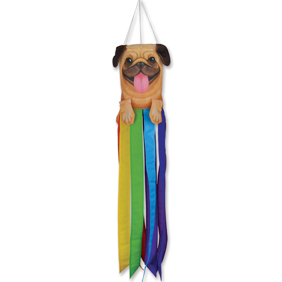 Pug Mini Windsock – 3 Red Rovers