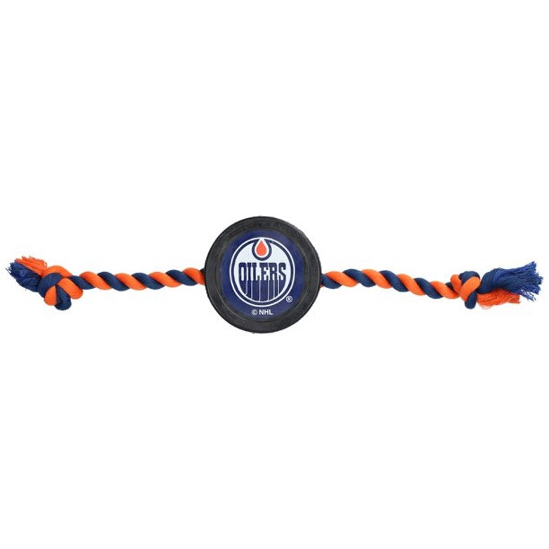 Edmonton Oilers Puck Rope Toys – 3 Red Rovers